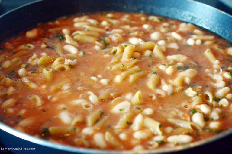 One-Pot Cannellini Bean Pasta - Easy and Quick Pasta Recipe - Lemons ...