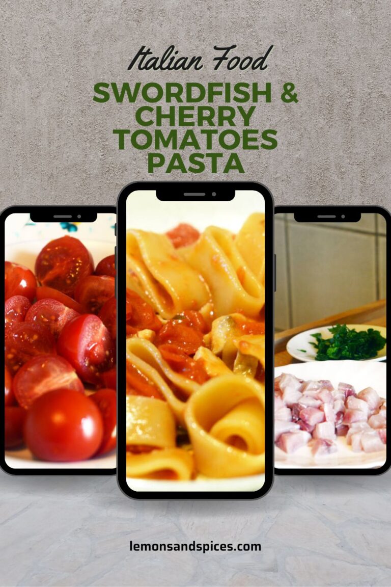 Swordfish and Cherry Tomatoes Pasta - Easy + Delicious