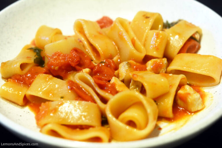 Swordfish and Cherry Tomatoes Pasta - Easy + Delicious
